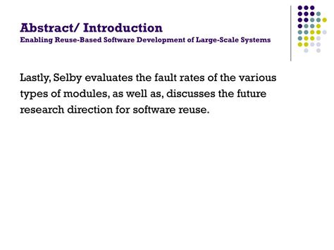 Ppt Enabling Reuse Based Software Development Of Large Scale Systems Powerpoint Presentation