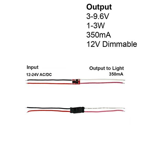 Constant Current Led Driver 1 3w 350ma 3 9 6v Dimmable Gekpower