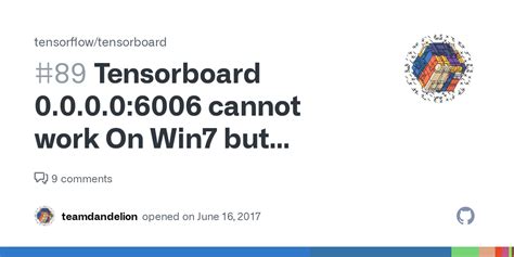 tensorboard 0 0 0 0 6006 cannot work on win7 but localhost 6006 works