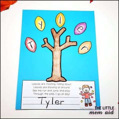 Fall Leaf Name Craft Fall Craft Name Crafts Leaves Name Fall Crafts