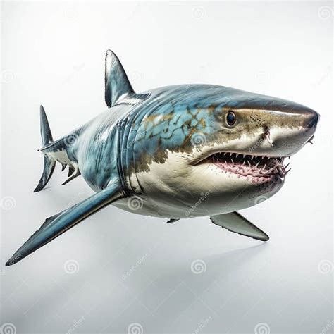 Fierce Shark With Razor Sharp Teeth Created With Generative Ai