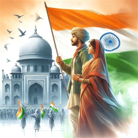 Premium Photo Indian Independence Day Celebration Digital Art With