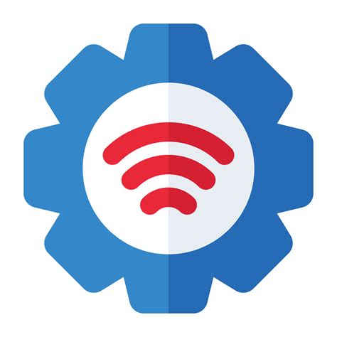 An Icon Design Of Wifi Setting Vector Art At Vecteezy