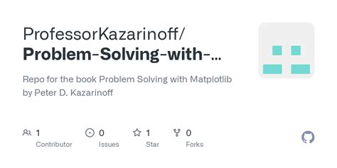 GitHub ProfessorKazarinoff Problem Solving With Matplotlib Repo For The Book Problem Solving
