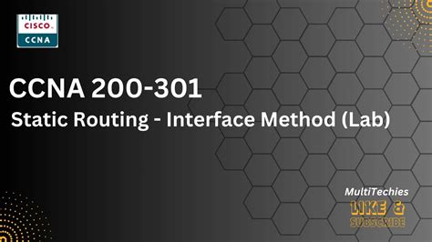 Lecture 14 Staticrouting Pt 1 Interface Method Lab 3 Routers
