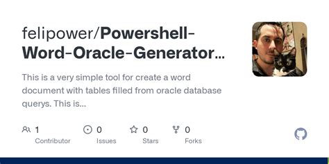 GitHub Felipower Powershell Word Oracle Generator Report This Is A