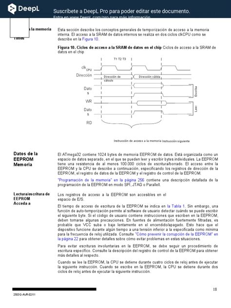 Data Sheet Memoria Eprom Atmega32 Pdf Poco Unidad Central De