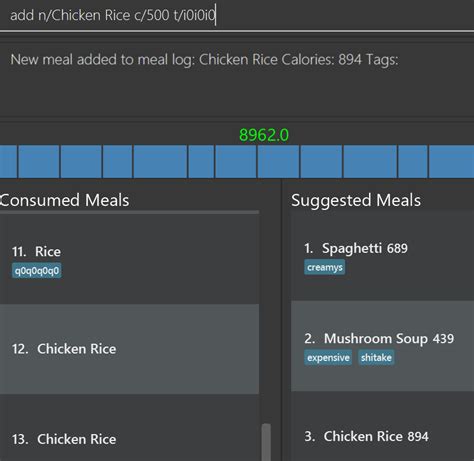 Not Same Output For Food Consumed · Issue 2996 · Nus Cs2103 Ay1920s1