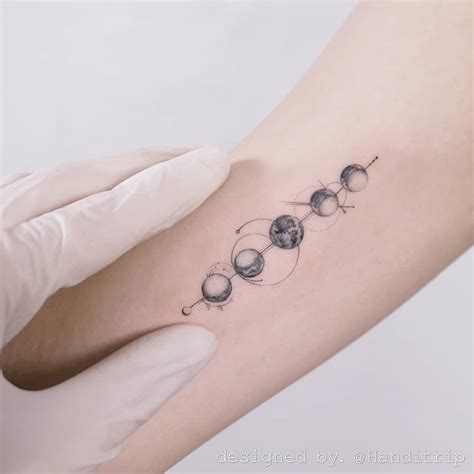 Moon Phases Tattoo Arm