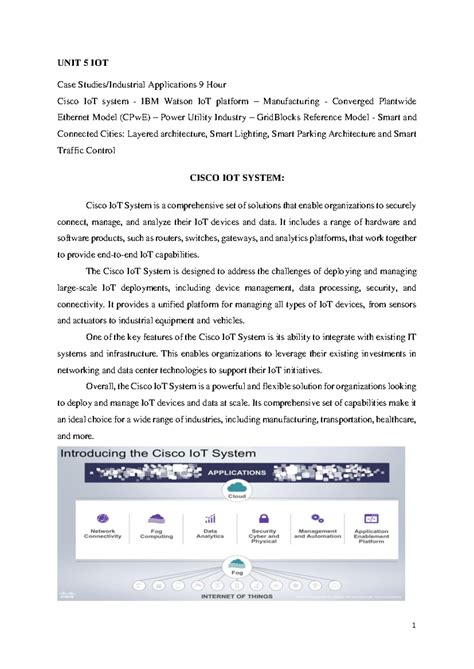 Iot Unit 5 Unit 5 Of Iot 2nd Year 21 Regulations Of Srm Ncr Campus