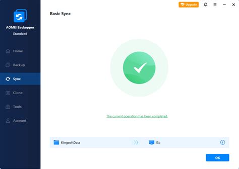 How To Run Basic Sync With AOMEI Backupper