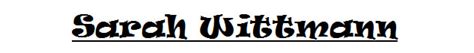 1 Startseite Sarah Wittmann