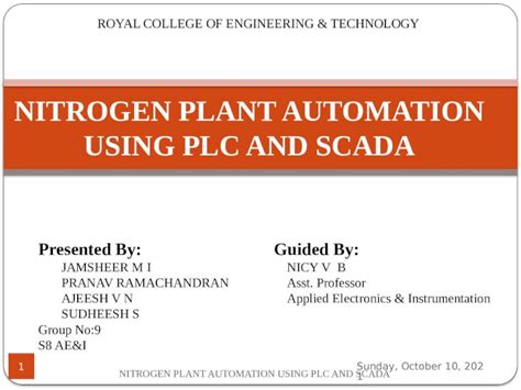 pptx nitrogen plant automation using plc and scada ppt dokumen tips