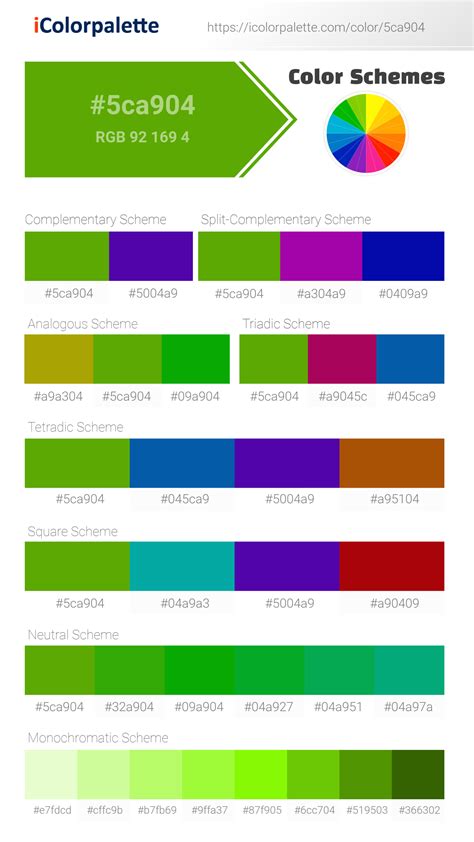Leaf Green Information Hsl Rgb Pantone