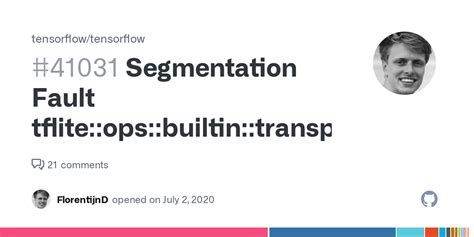Segmentation Fault Tfliteopsbuiltintransposeconv