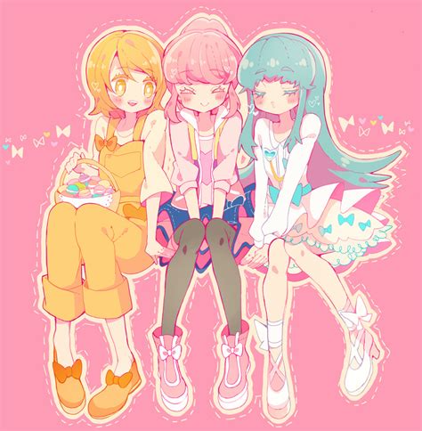 Shirayuki Hime Aino Megumi And Oomori Yuuko Precure And 1 More
