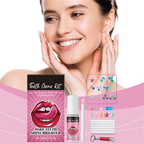 Tooth Kit Teeth Jewelry Kit With Glue And Light Tooth Kit For Teeth Diy