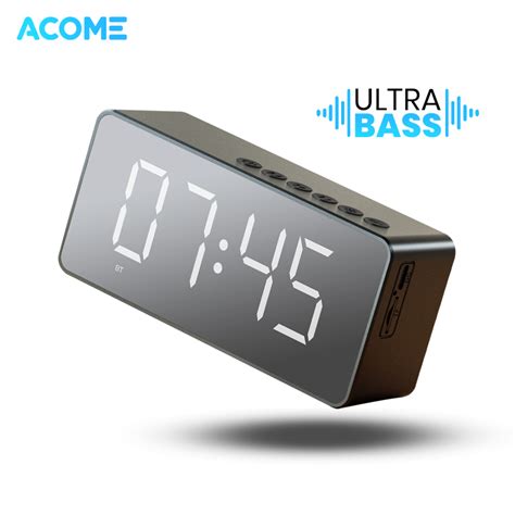 Jual Acome Speaker Bluetooth 5 2 Jam Alarm LED Display Shocking Bass A17 Garansi Resmi 1 Tahun