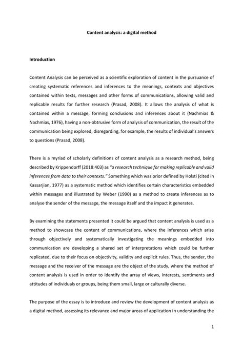 Pdf Content Analysis