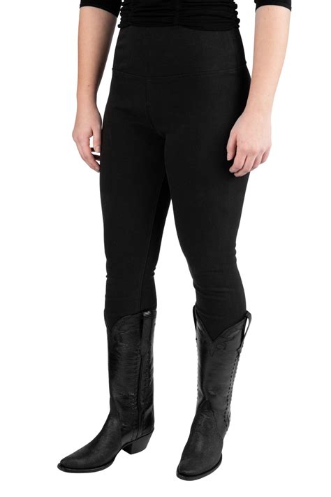 Lysse Black Denim Western Leggings Pinto Ranch
