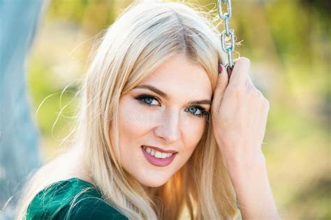Spring Romantic Casual Blonde Romantic Woman Portrait Woman With