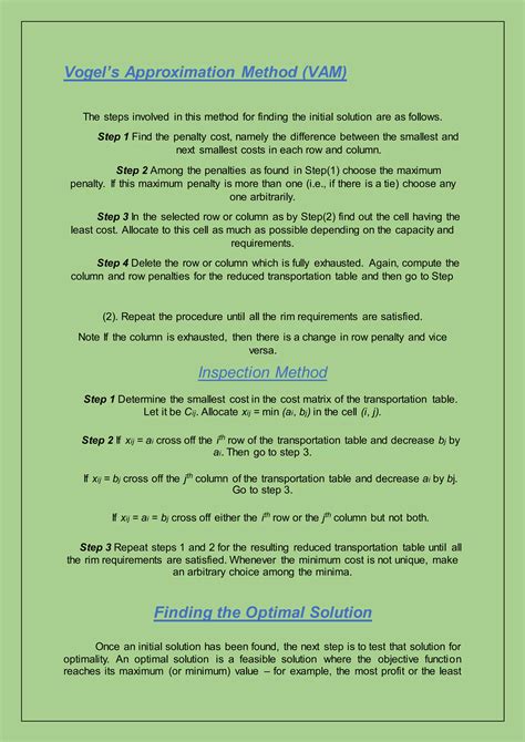 Transportation Model Pdf