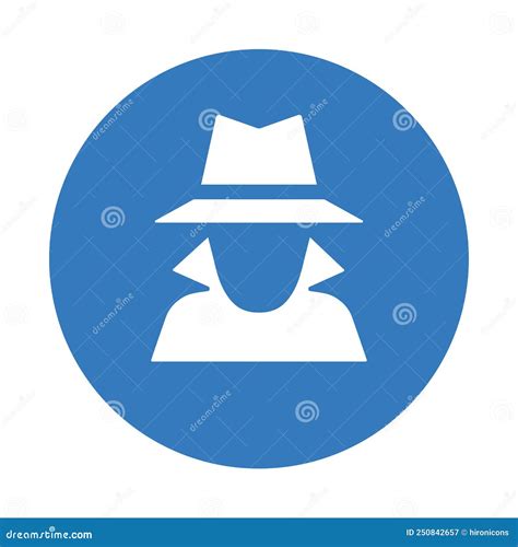 Anonymous Hidden Incognito Icon Blue Color Design Stock Illustration Illustration Of Logo