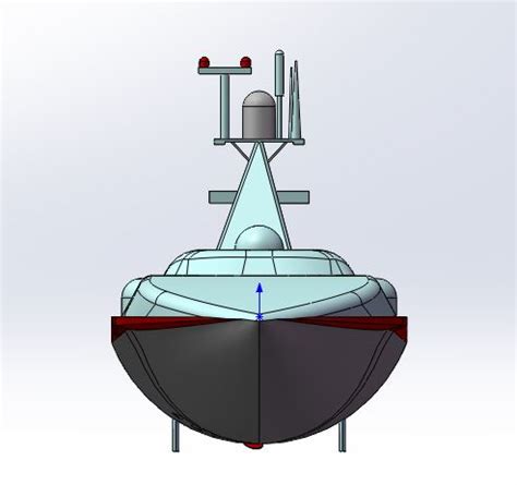 无人监测船 stp x t格式 SOLIDWORKS 模型图纸下载 懒石网