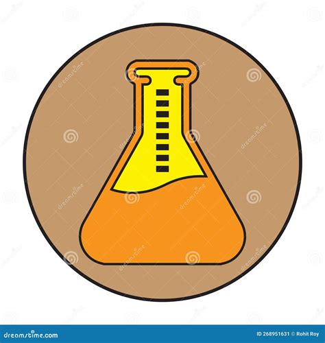 Conical Flask Icon Stock Illustration Illustration Of Symbol 268951631