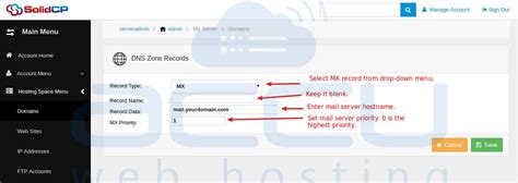 How To Manage Dns Records Of A Domain From Solidcp Accuwebhosting