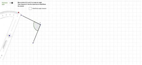 Protractor Practice Not Random Geogebra Protractor Practice Not Random Geogebra