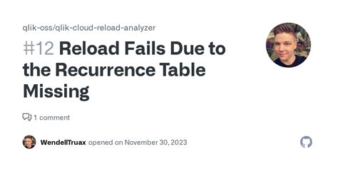 Reload Fails Due To The Recurrence Table Missing · Issue 12 · Qlik Oss