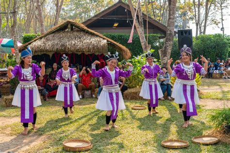 Beautiful Hill Tribe Girls In Dancing Editorial Photography Image Of