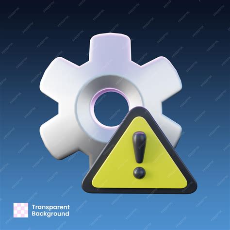 Premium Psd Technical Problem Alert 3d Illustration