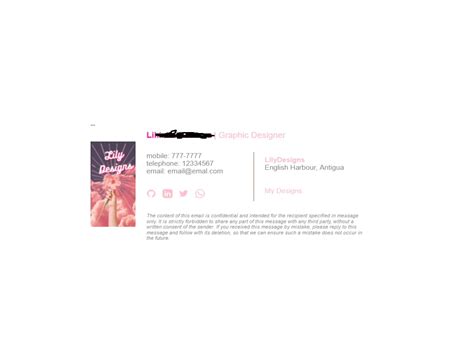 an animated clickable html email signature upwork