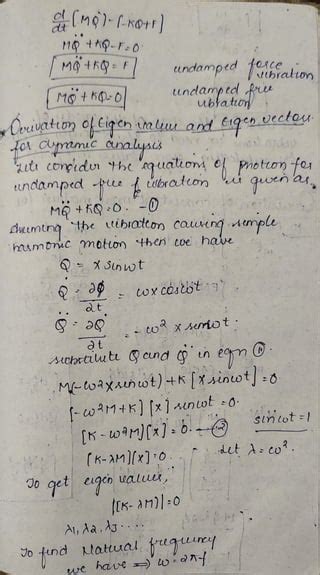 FINITE ELEMENT ANALYSIS UNIT IV AND V ONLY THEORY HANDWRITTEN NOTES PDF