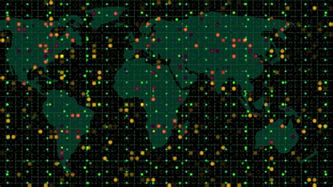 digital halftone dots grid moving up concept for digital technology