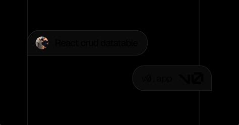 React Crud Datatable V0 By Vercel