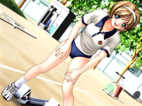 Joy Ride Libido Sokkou Hikaku Jirai Circle Game Cg Blonde Hair Buruma Gym Uniform Legs