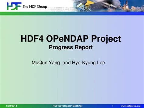 ppt hdf4 opendap project progress report powerpoint presentation