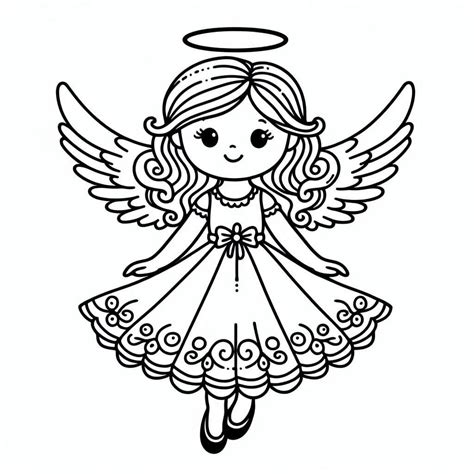 Desenhos De Anjo Para Colorir Pintar E Imprimir Coloririnfo
