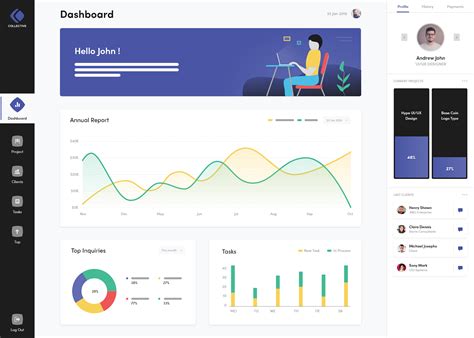 Dashboard UI Explorations On Behance