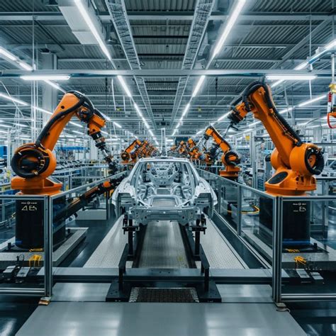 Robotic Assembly Line Robotic Automation Factory Photography