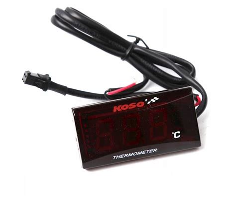 Termometr Czujnik Temperatury Z WyŚwietlaczem Czerwony