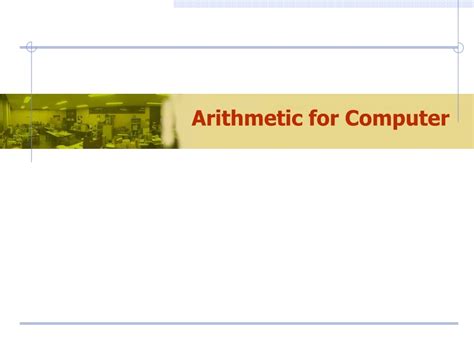 PPT Arithmetic For Computer PowerPoint Presentation Free Download ID