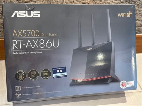 BNIB Asus RT AX86U AX5700 Gaming WiFI6 Router Computers Tech Parts Accessories