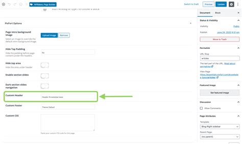 Creating Website Header Essentials Knowledge Base