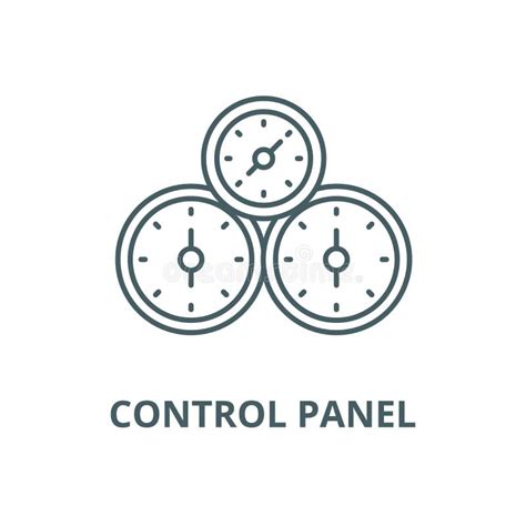 Control Panel Vector Line Icon Linear Concept Outline Sign Symbol