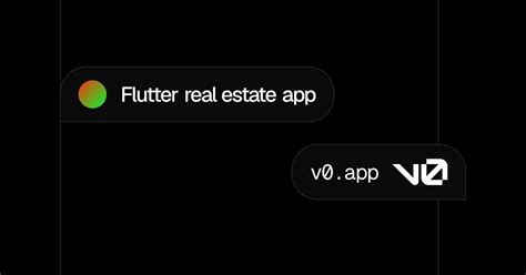 Flutter Real Estate App V0 By Vercel
