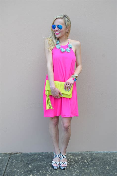 Casual Hot Pink Dress Vandi Fair
